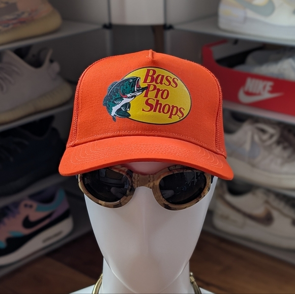 Bass Pro Shops | Accessories | Bass Pro Shops Orange Trucker Hat Os ...